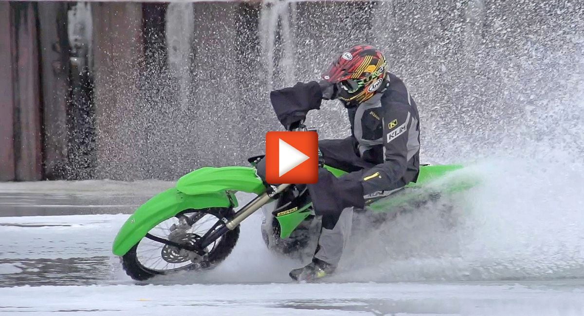 Motorcycle Ice Racing ON TWO WHEELS! | Motorcyclist