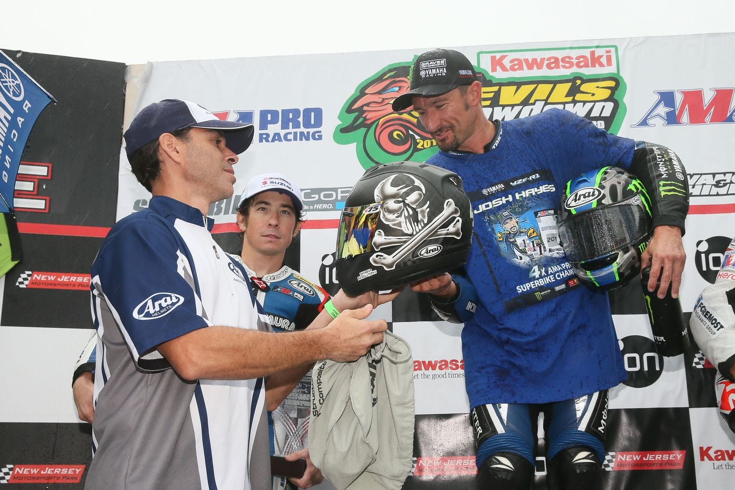 AMA SBK Champion Josh Hayes Receives One-Off Arai “Jolly Roger” Helmet ...