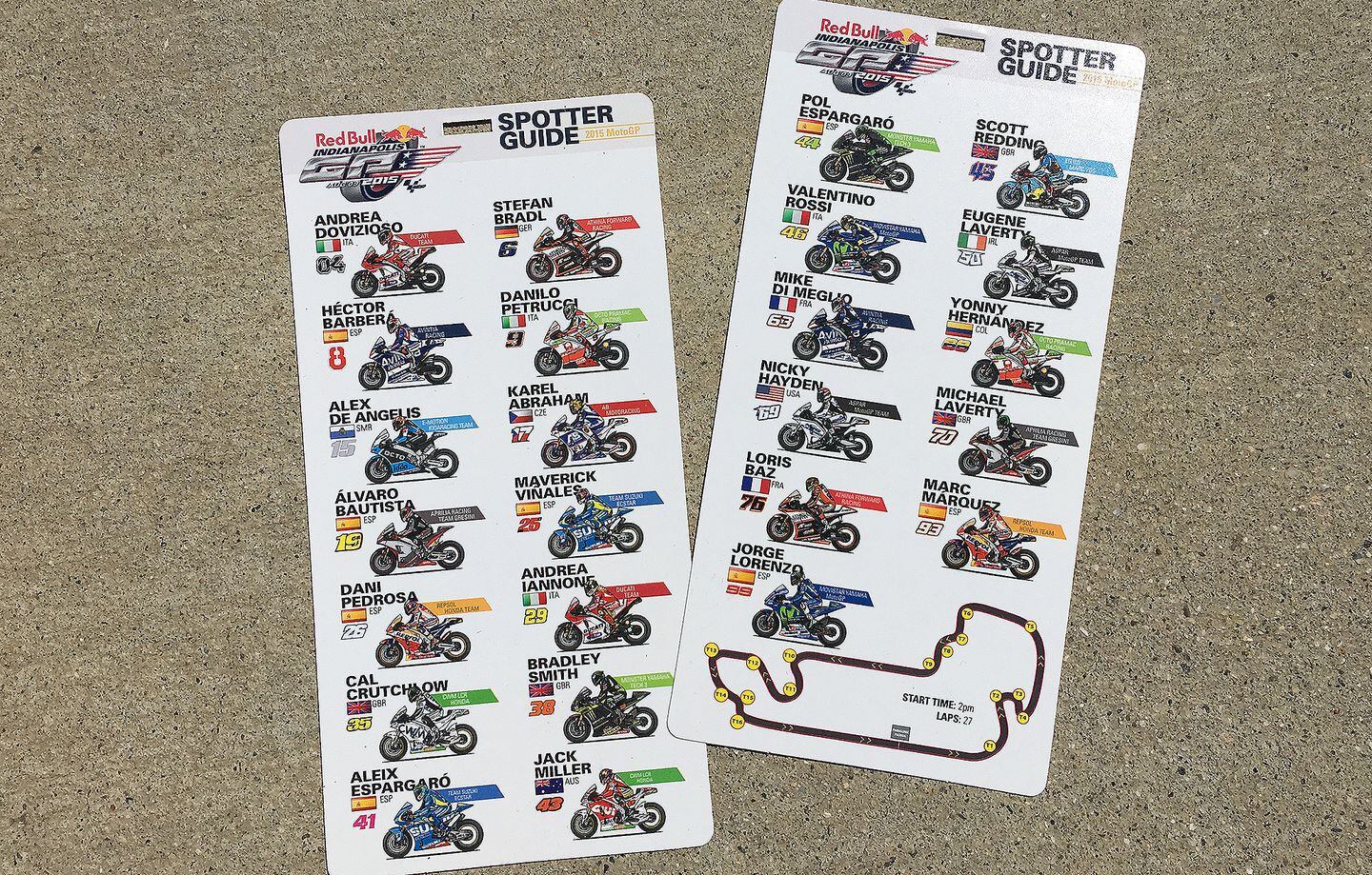 Motorcycle Spotter's Guide, Motorcycle Racing Scorecards | Motorcyclist